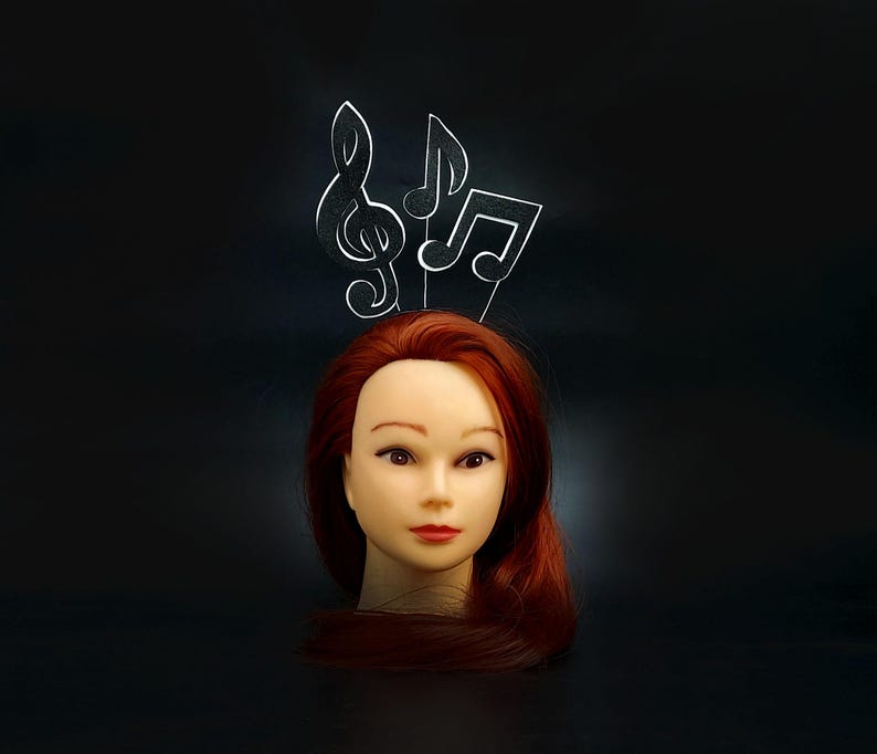 Music Notes Headpiece, Treble Clef Crown, Handmade Foam Tiara - Etsy