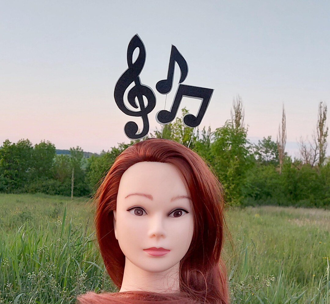 Music Notes Headpiece, Treble Clef Crown, Handmade Foam Tiara - Etsy