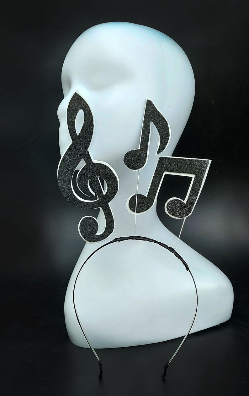 Music Notes Headpiece, Treble Clef Crown, Handmade Foam Tiara - Etsy