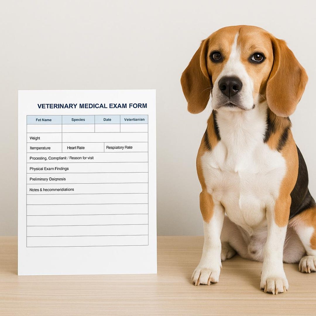 Editable Veterinary Patient Admission Form – Printable Pet Intake Sheet ...