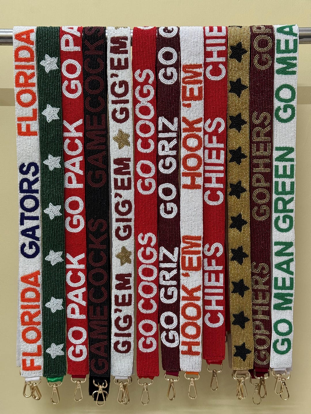 Handmade Beaded Straps, Best Quality Purse Strap for Your Gamedays With ...