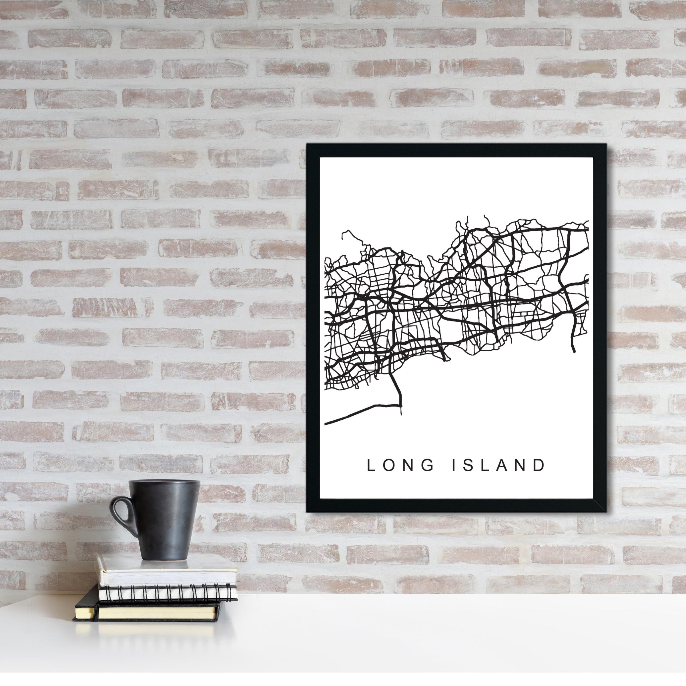 Long Island City Map Print, Printable City Poster, Digital Download Map ...