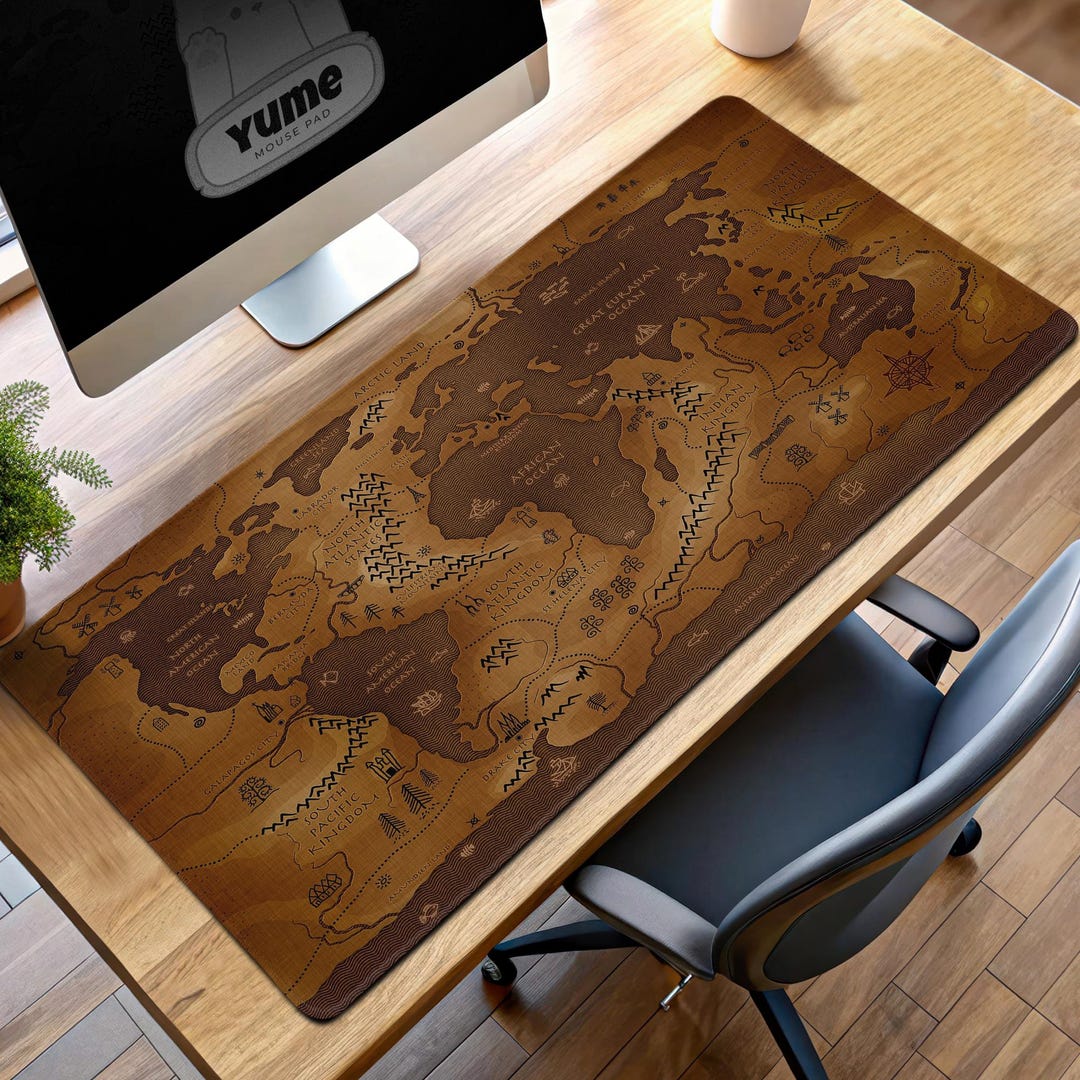 Game of Thrones Westeros Map Mouse Pad, Fantasy Map Desk Mat, Thrones ...