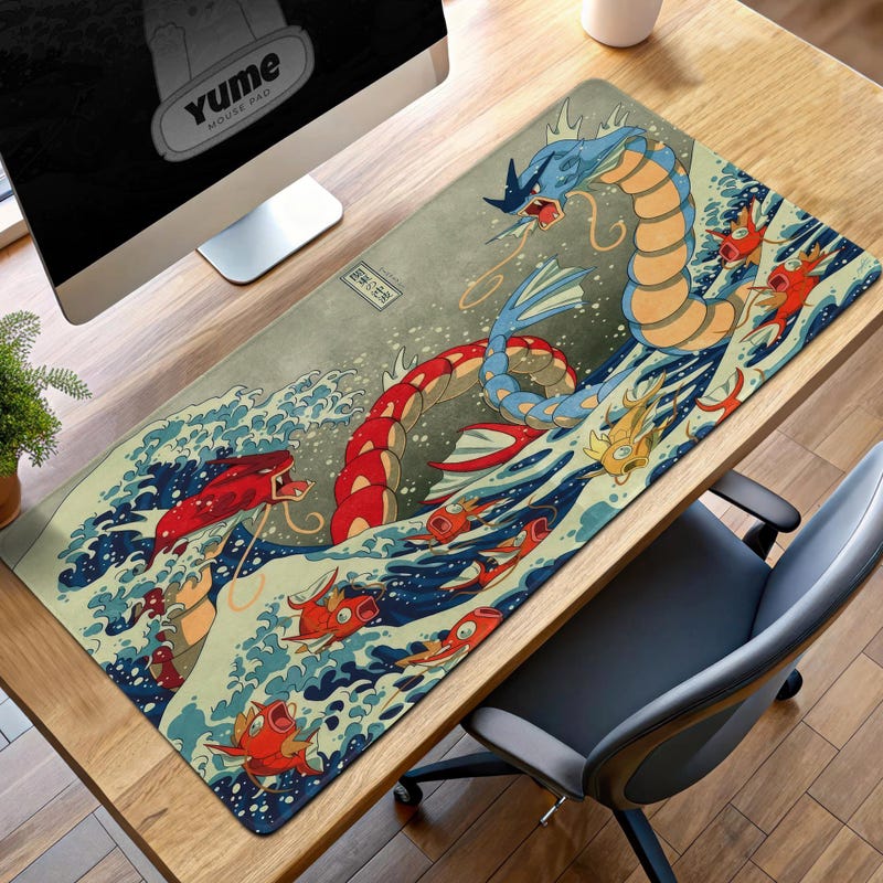 Gyarados Wave Mouse Pad - Etsy