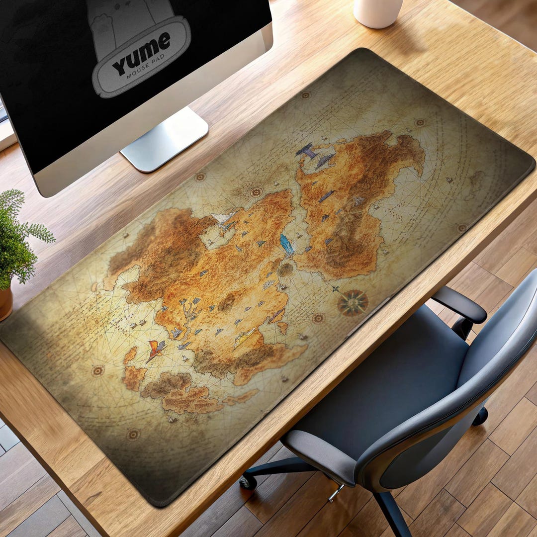 Final Fantasy World Map Desk Mat: RPG Gaming Mouse Pad - Etsy UK