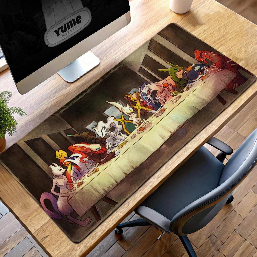 Pokemon Legends Last Supper Gaming Mouse Pad, Legendary Pokemon Desk ...