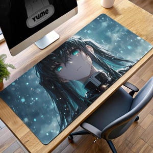 Muichiro Tokito Rain Scene Desk Mat - Demon Slayer Anime Mouse Pad ...
