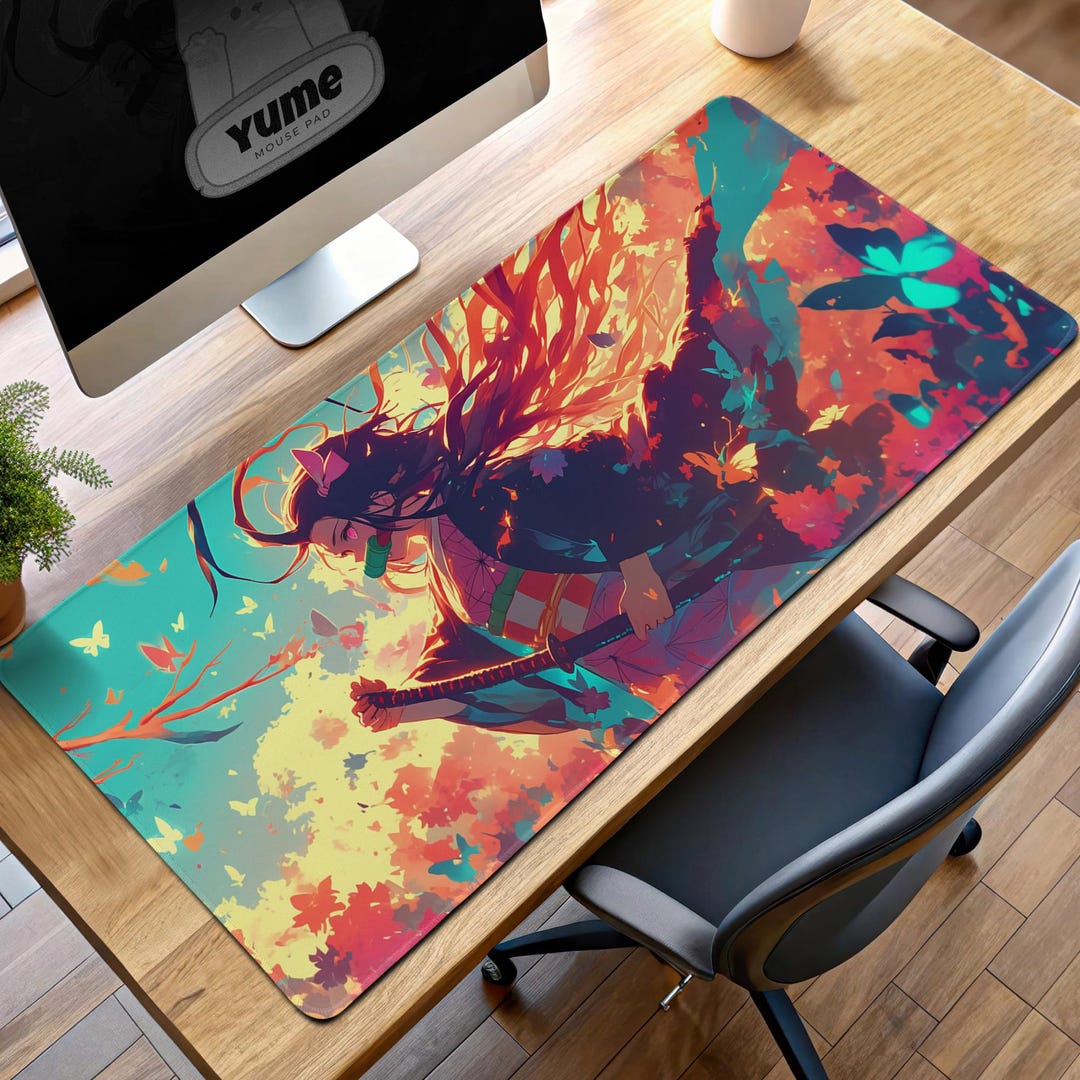Nezuko Kamado Gaming Mouse Pad, Demon Slayer Anime Desk Mat, Kimetsu No ...