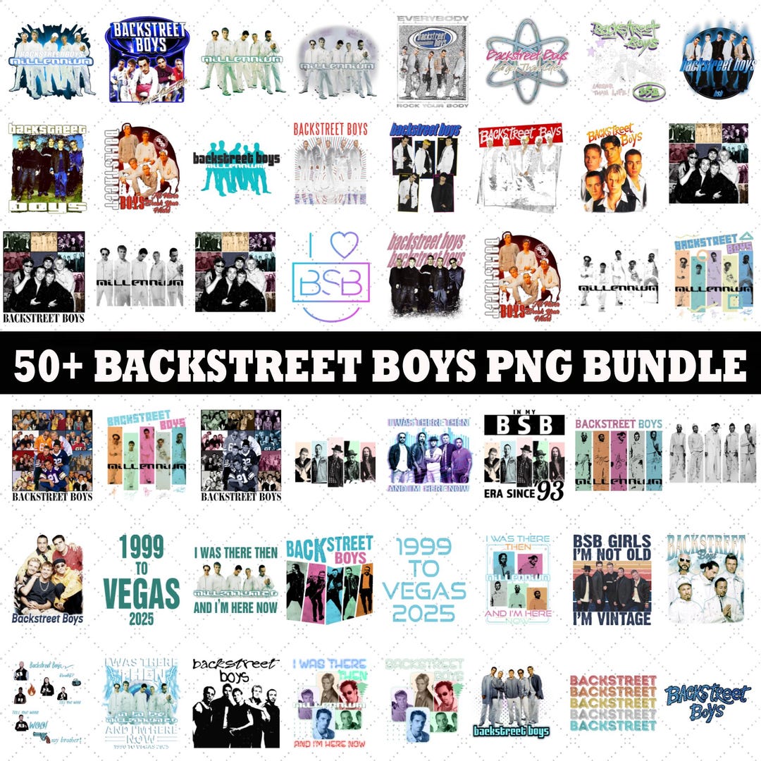 50+ Backstreet Boy Png Bundle, BSB Pop Music Png, Into the Millennium ...