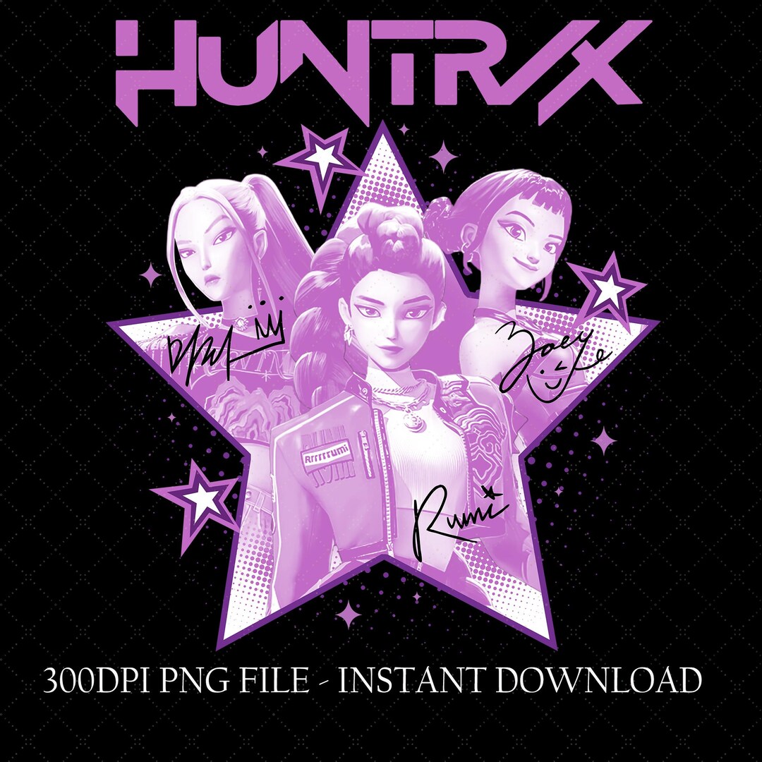 HUNTRIX Png, Team Officially Licensed Png, Kpop Demon Hunters Png, Kpop ...