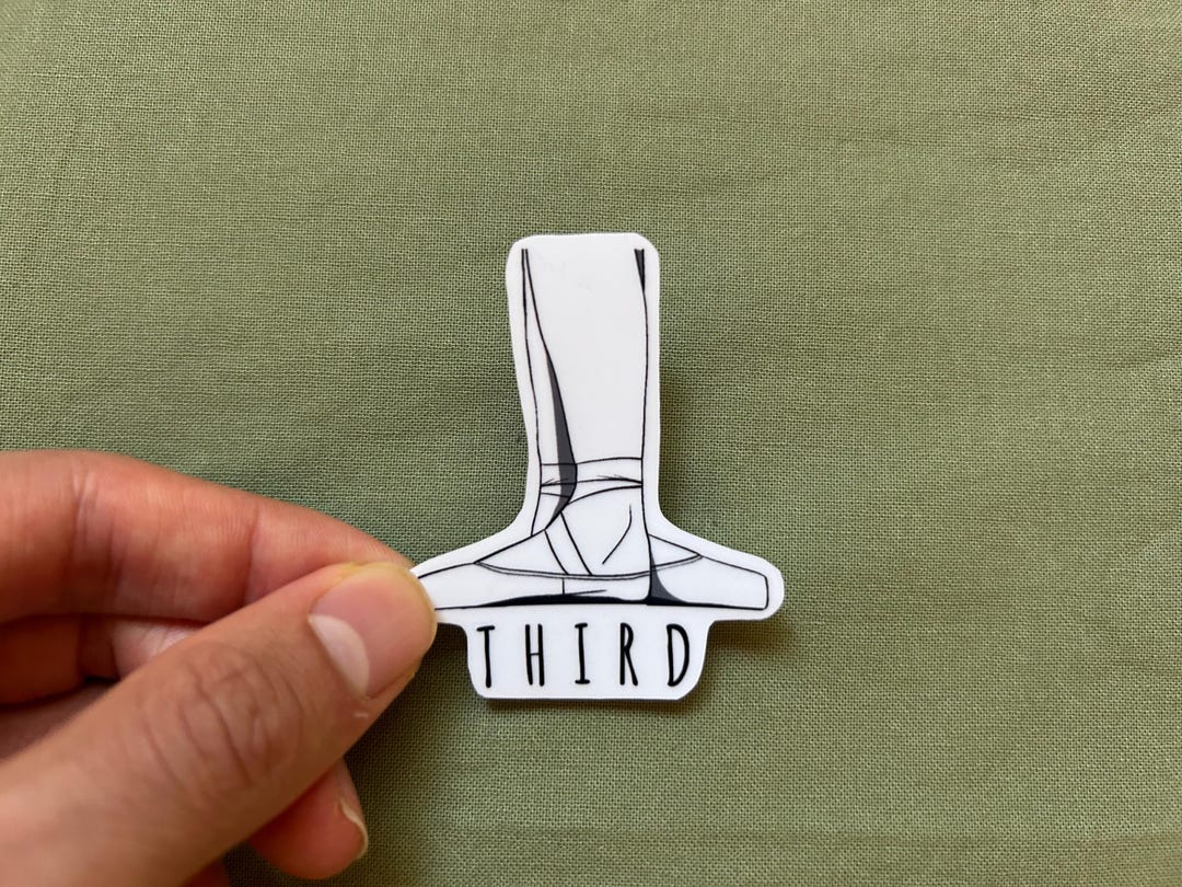 Ballet Third Position Sticker, Dance Recital or Teacher Gift ...