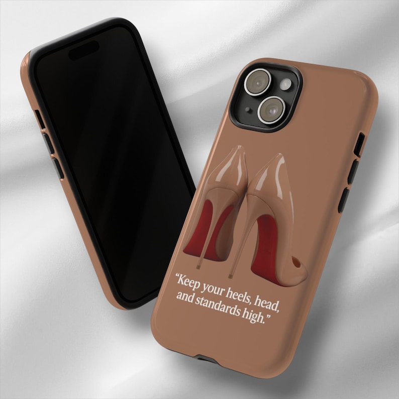 Mocha Brown High Heel Phone Case | Luxury Protective Cover - Etsy