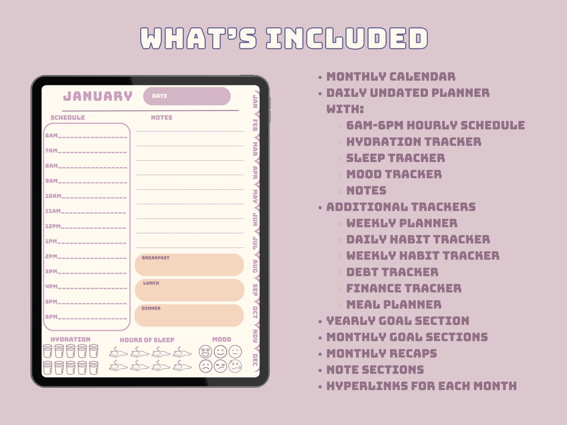 Cozy Gamer Hourly Daily Planner Bundle | Kawaii Gaming-inspired PDF ...