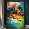 Fantasy Island French Polynesia Art Print | Vintage Travel Art ...