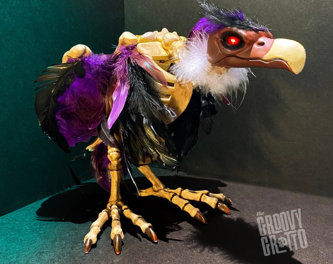Custom Animatronic Vulture Gothic Skeleton Decor Oddities - Etsy