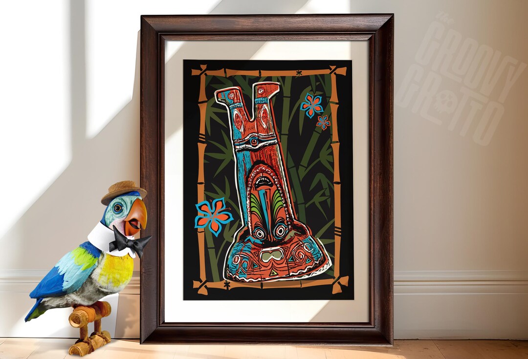 Ngendei - Enchanted Tiki Room God, Fan Art | Tiki God Illustration ...