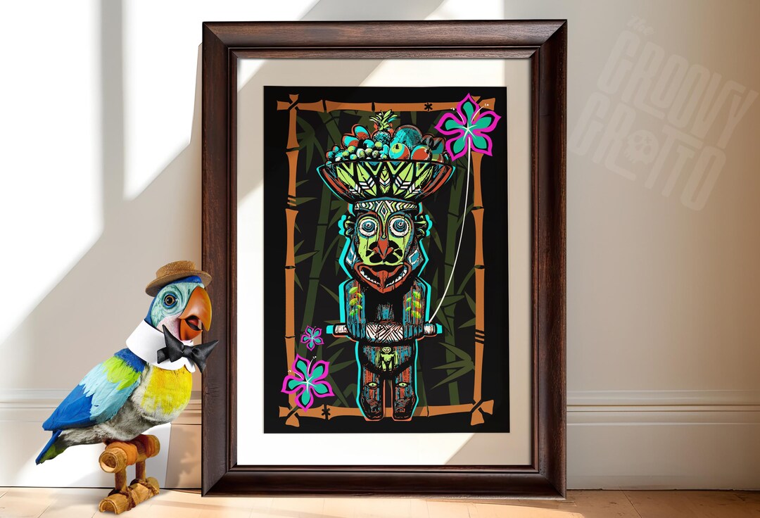 Rongo - Enchanted Tiki Room God, Fan Art | Tiki God Koro Illustration ...