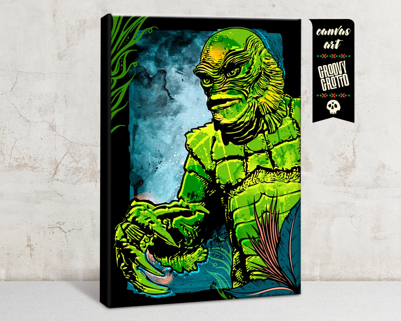 Gillman Creature From the Black Lagoon Art Print Movie | Etsy