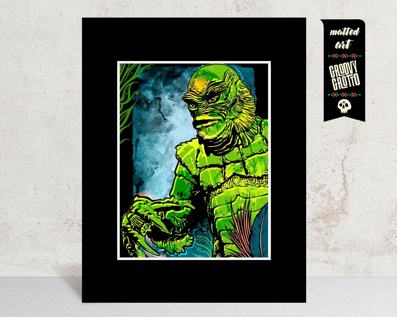 Gillman Creature From the Black Lagoon Art Print Movie - Etsy
