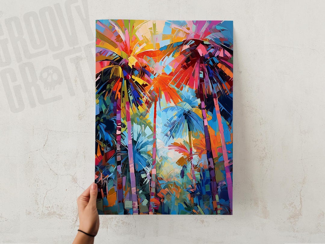 Island Palm Trees Pop Art: Tropical Print or Canvas - Etsy