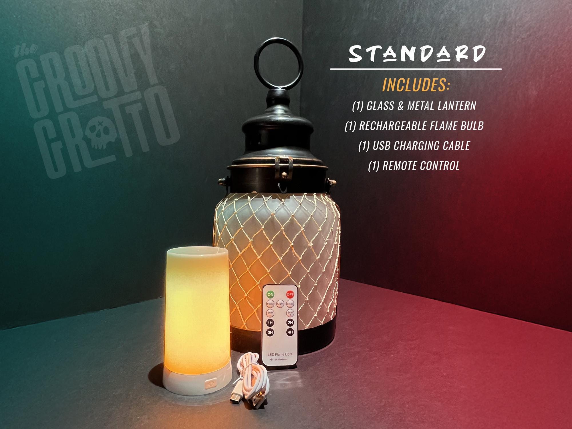 Nautical Lantern: LED Flame Light, Tiki Bar Decor - Etsy