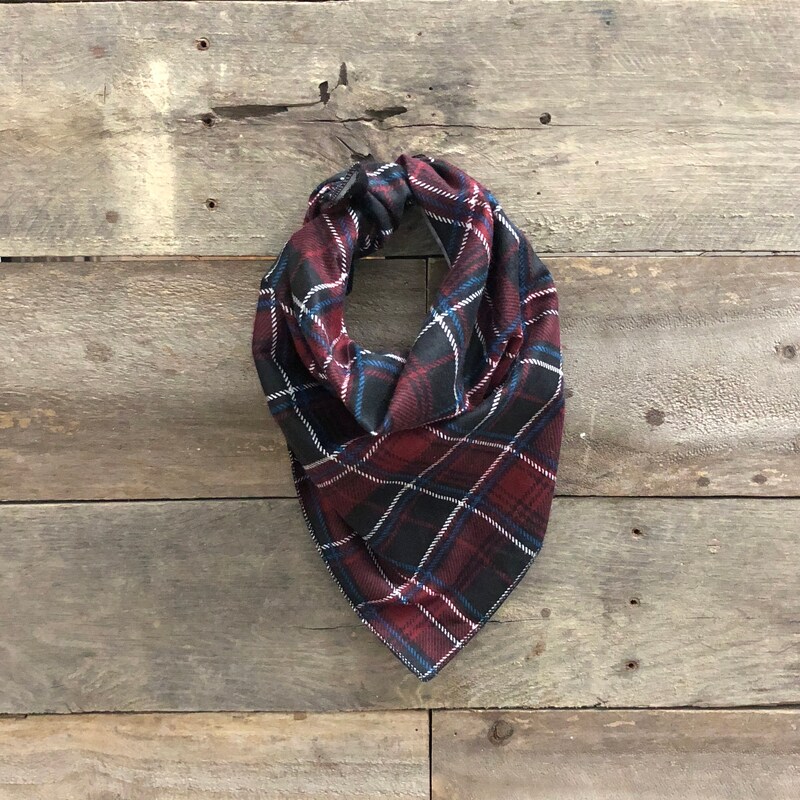 Black and Maroon Bandana - Etsy