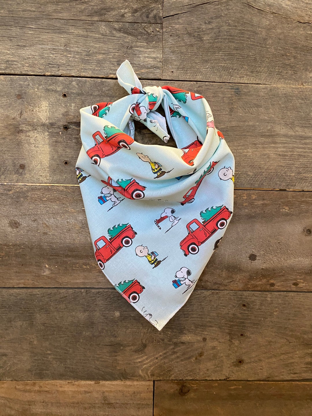 Snoopy Peanuts Charlie Brown Christmas Tie on Dog Bandana - Etsy