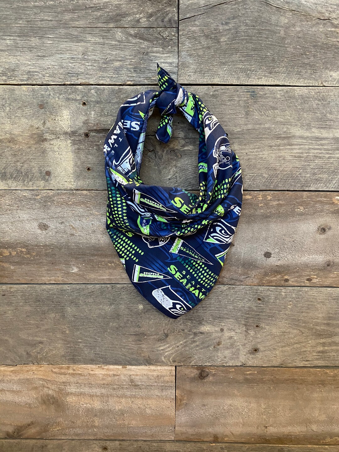 Seattle Seahawks NFL Football Sports Tie on Dog Bandana - Etsy