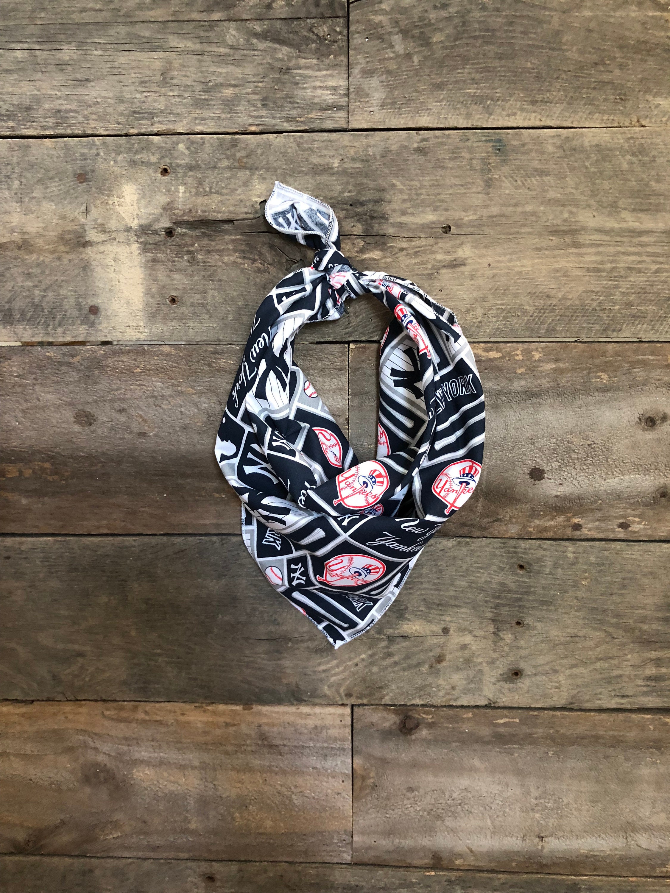 MLB New York Yankees Baseball Tie on Dog Bandana - Etsy