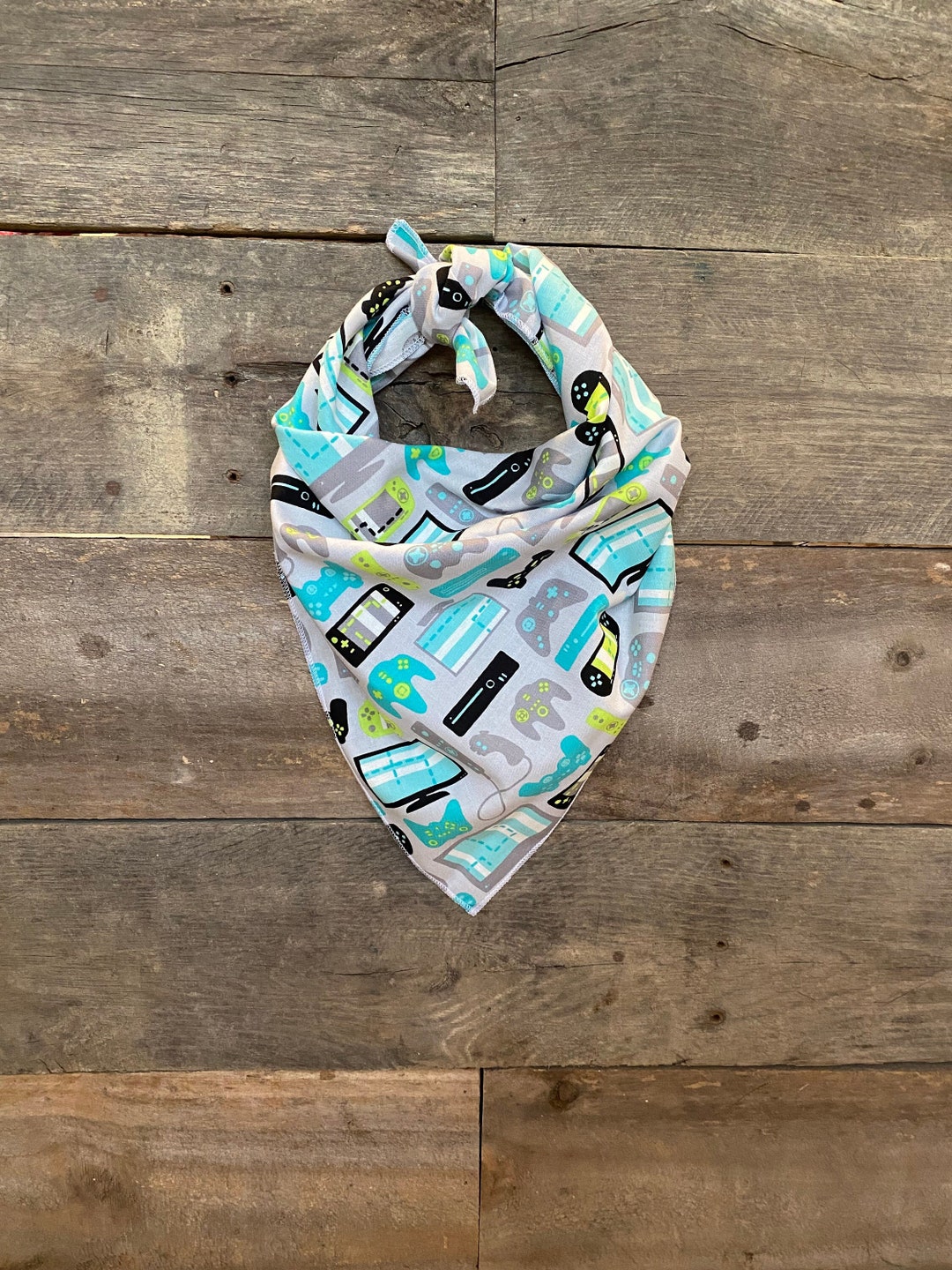 Video Game Gamer Console Computer Tie on Dog Bandana - Etsy