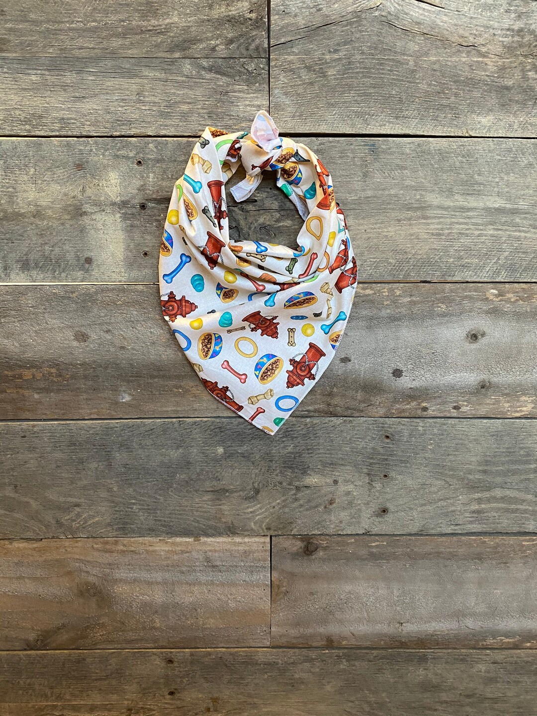 Fire Hydrant Collar Food Kong Toys Tie on Dog Bandana - Etsy