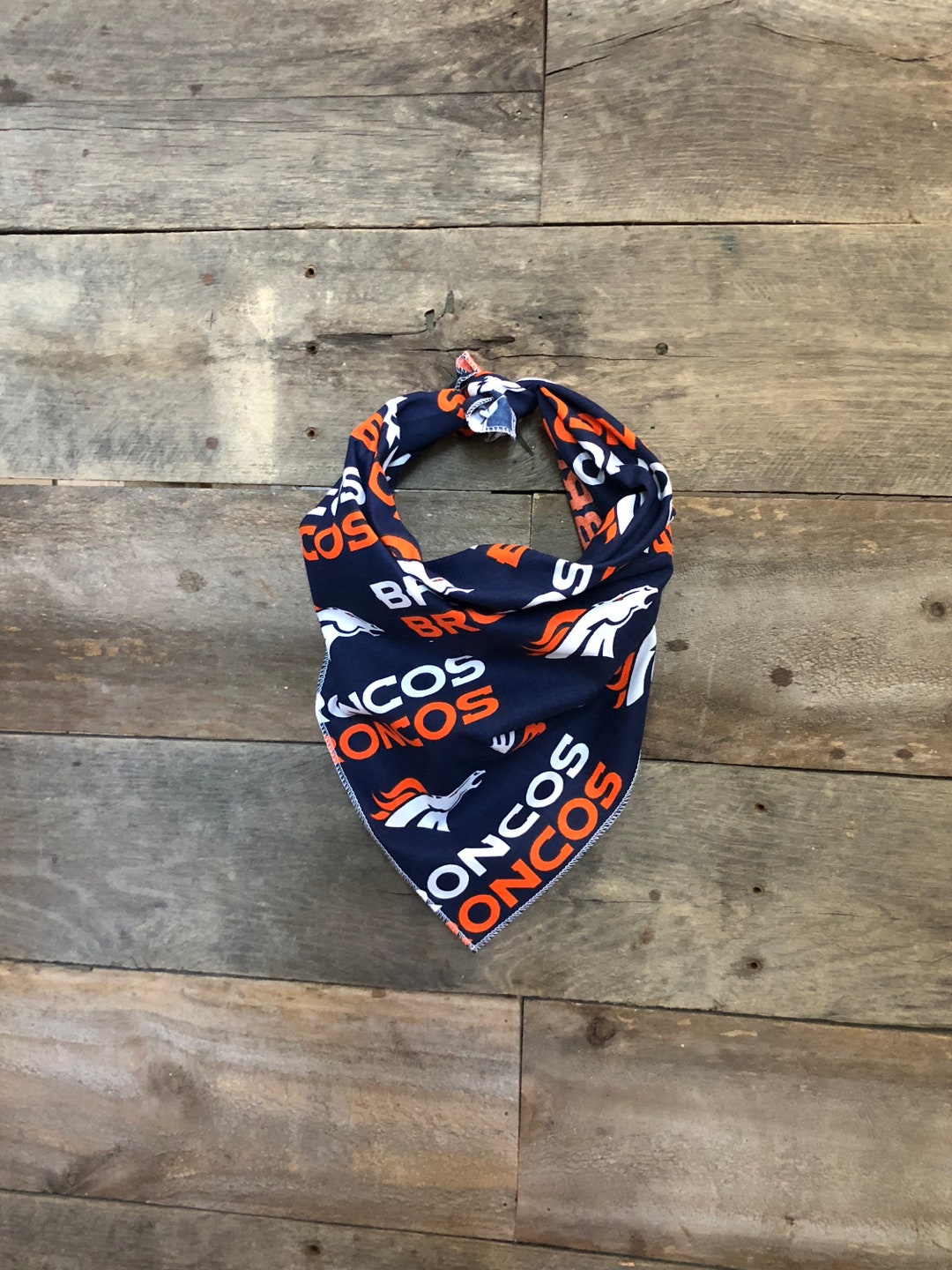 Denver Broncos NFL Football Sports Tie on Dog Bandana - Etsy