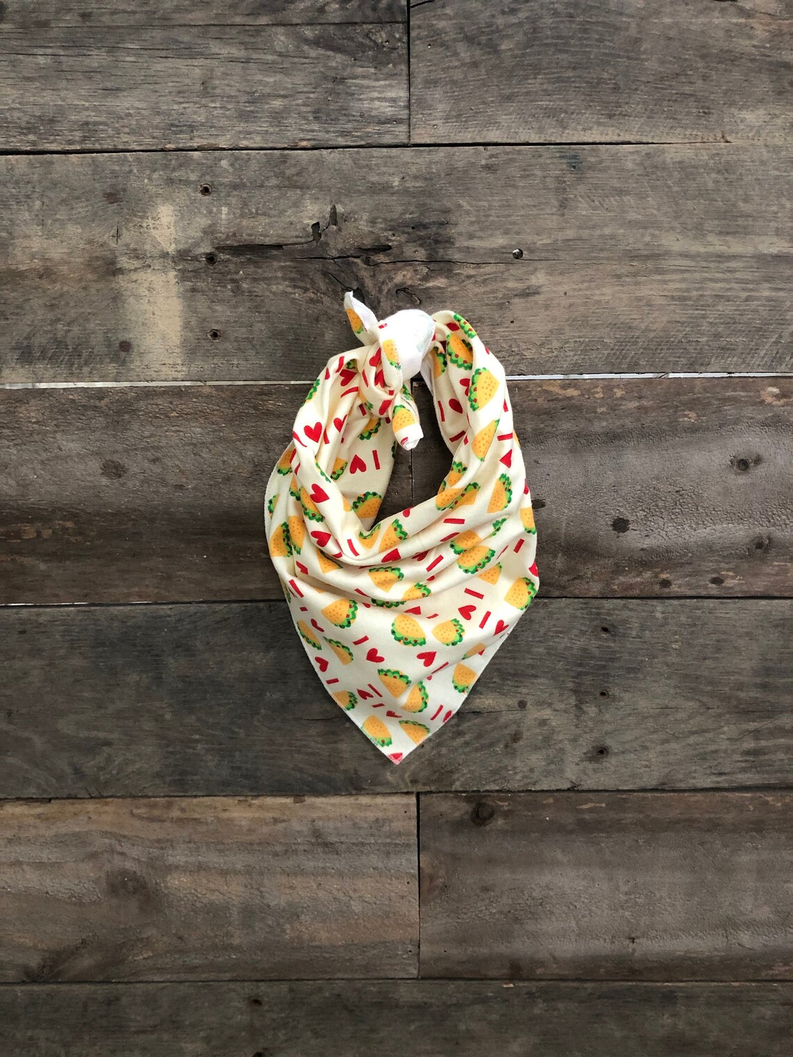 I HEART TACOS Taco Tuesday Cinco De Mayo Flannel Tie on Dog Bandana - Etsy