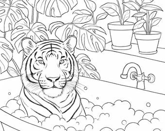 Getting Clean Coloring Pages - Etsy