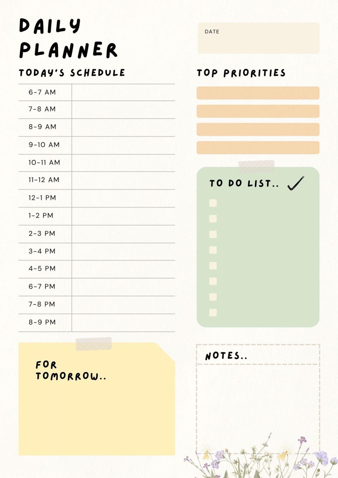Positivity & Planner Printable Bundle | Daily Affirmations + Planner ...
