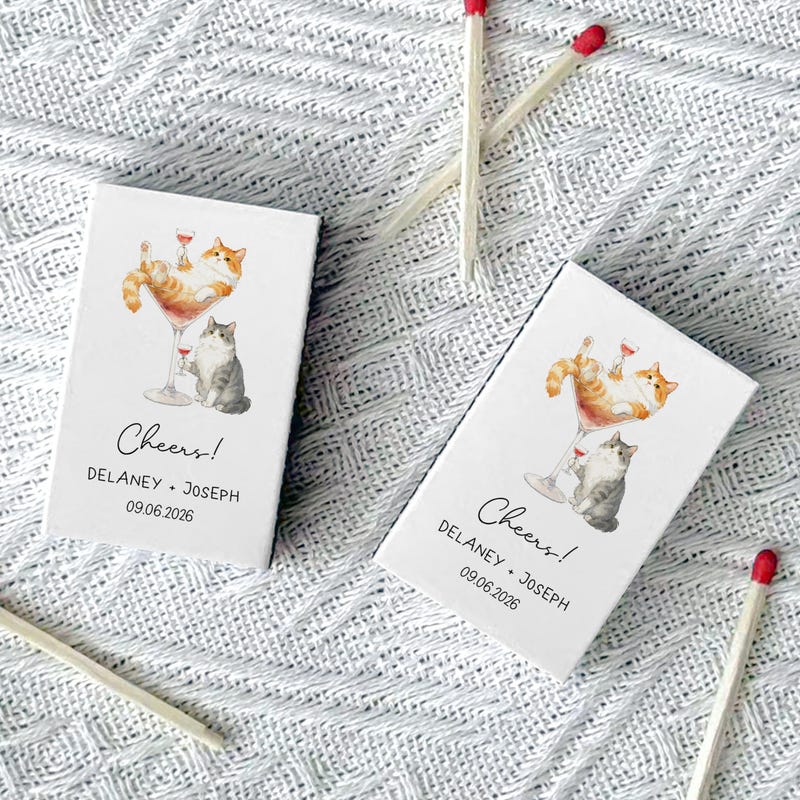 Cat Personalized Matches - Etsy