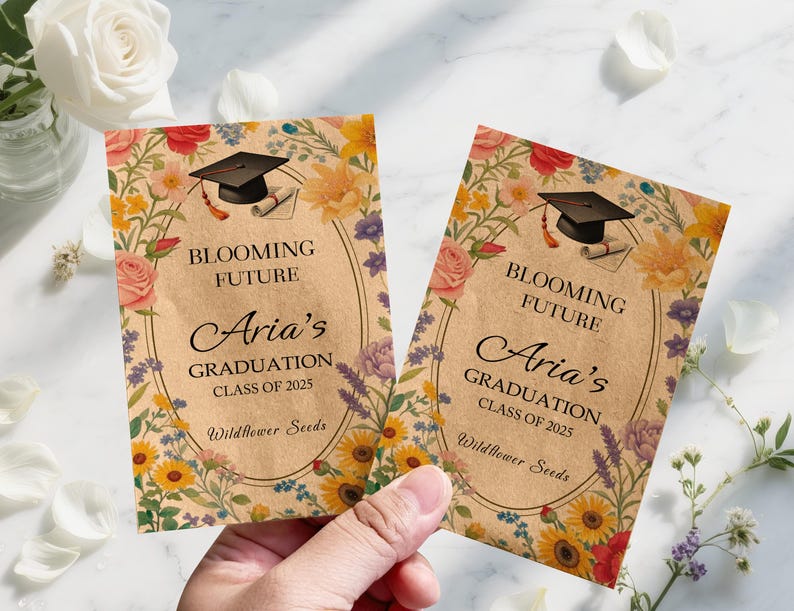 Custom Graduation Seed Packets, Graduation Party Favors Bulk, Class of ...