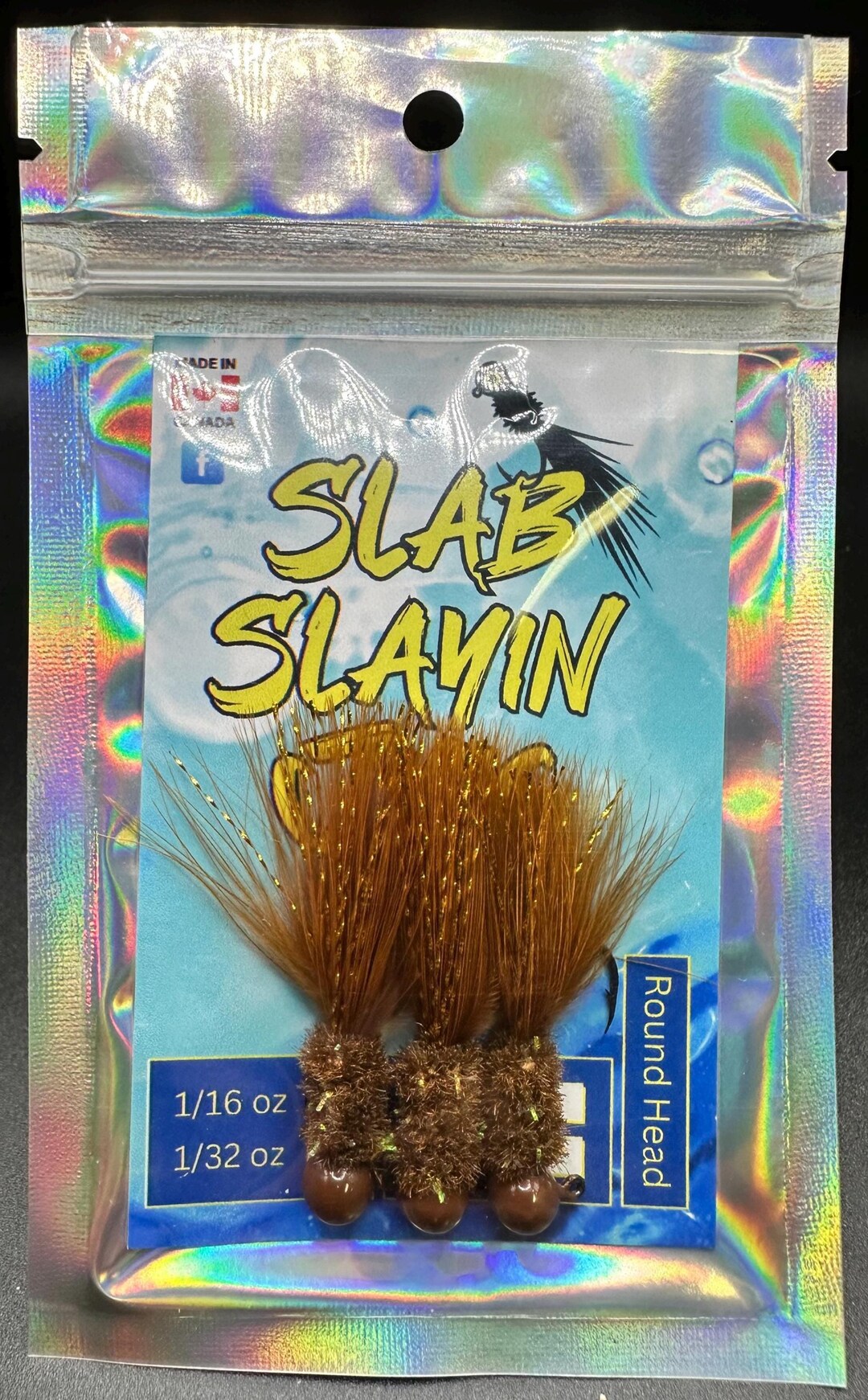 Custom Round Head Hand Tied Crappie Jigs (mustad Sickle Hooks Only) - Etsy