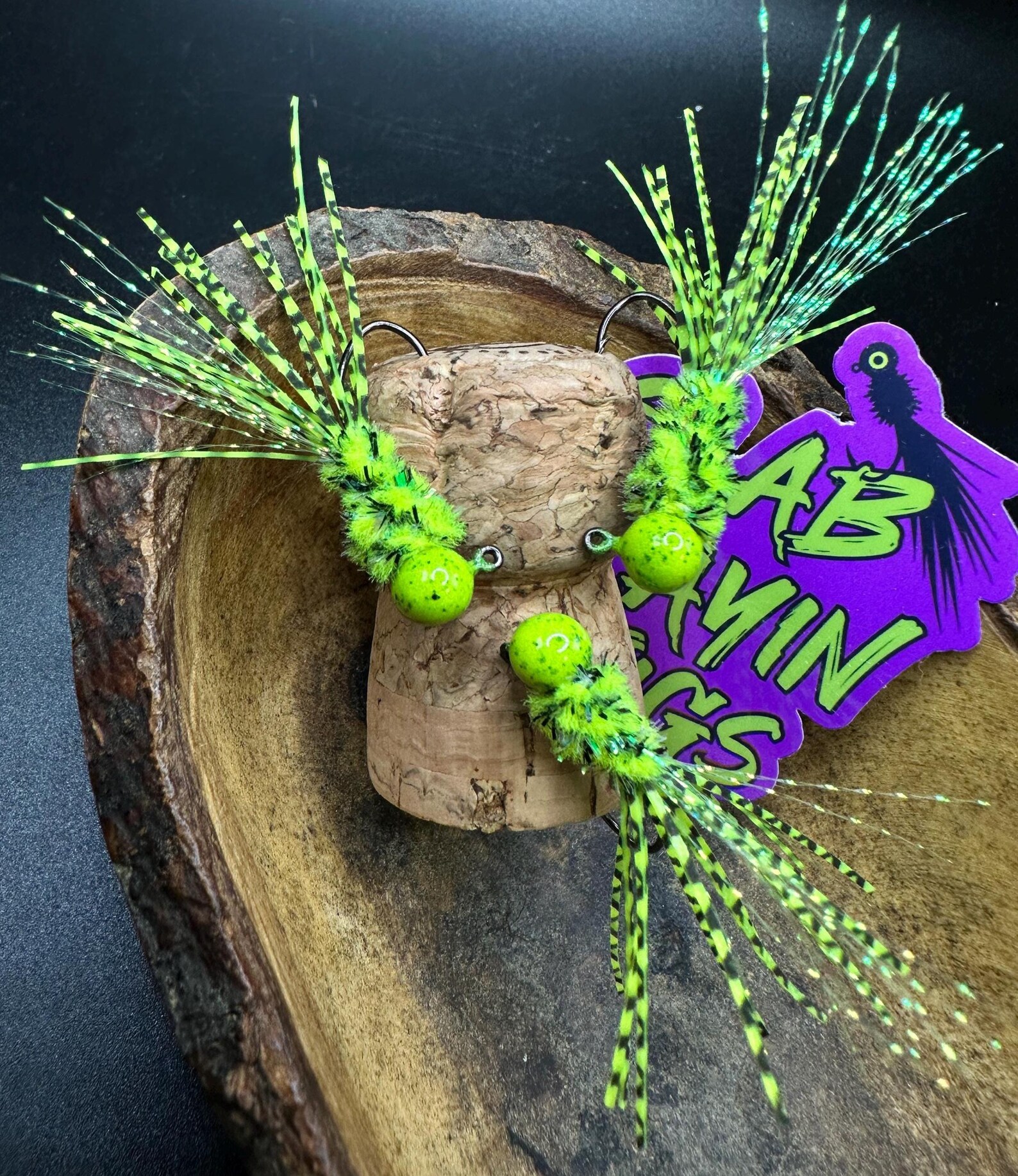 Custom Round Head Hand Tied Crappie Jigs (mustad Sickle Hooks Only) - Etsy