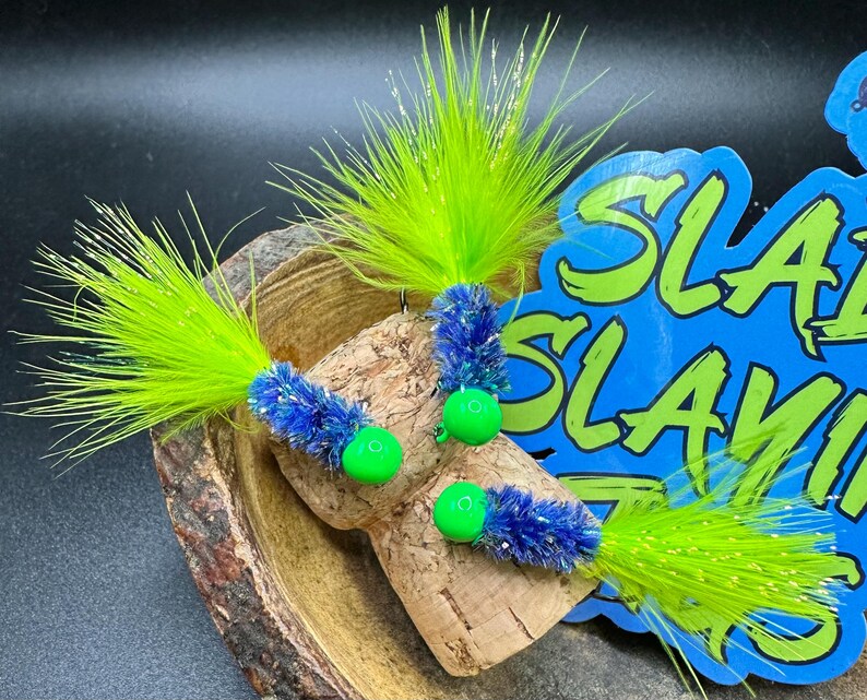 Custom Round Head Hand Tied Crappie Jigs (mustad Sickle Hooks Only) - Etsy