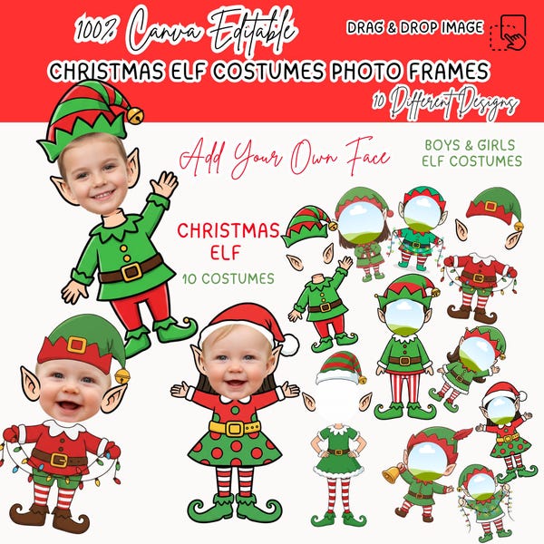 Elf Cut Outs With Photos - Etsy