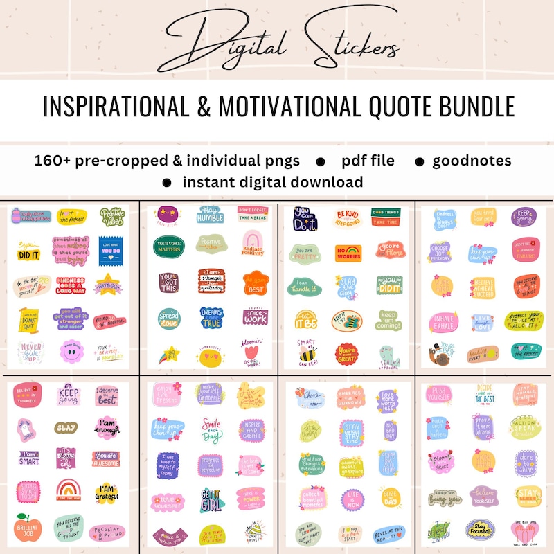 Motivational Stickers - Etsy UK