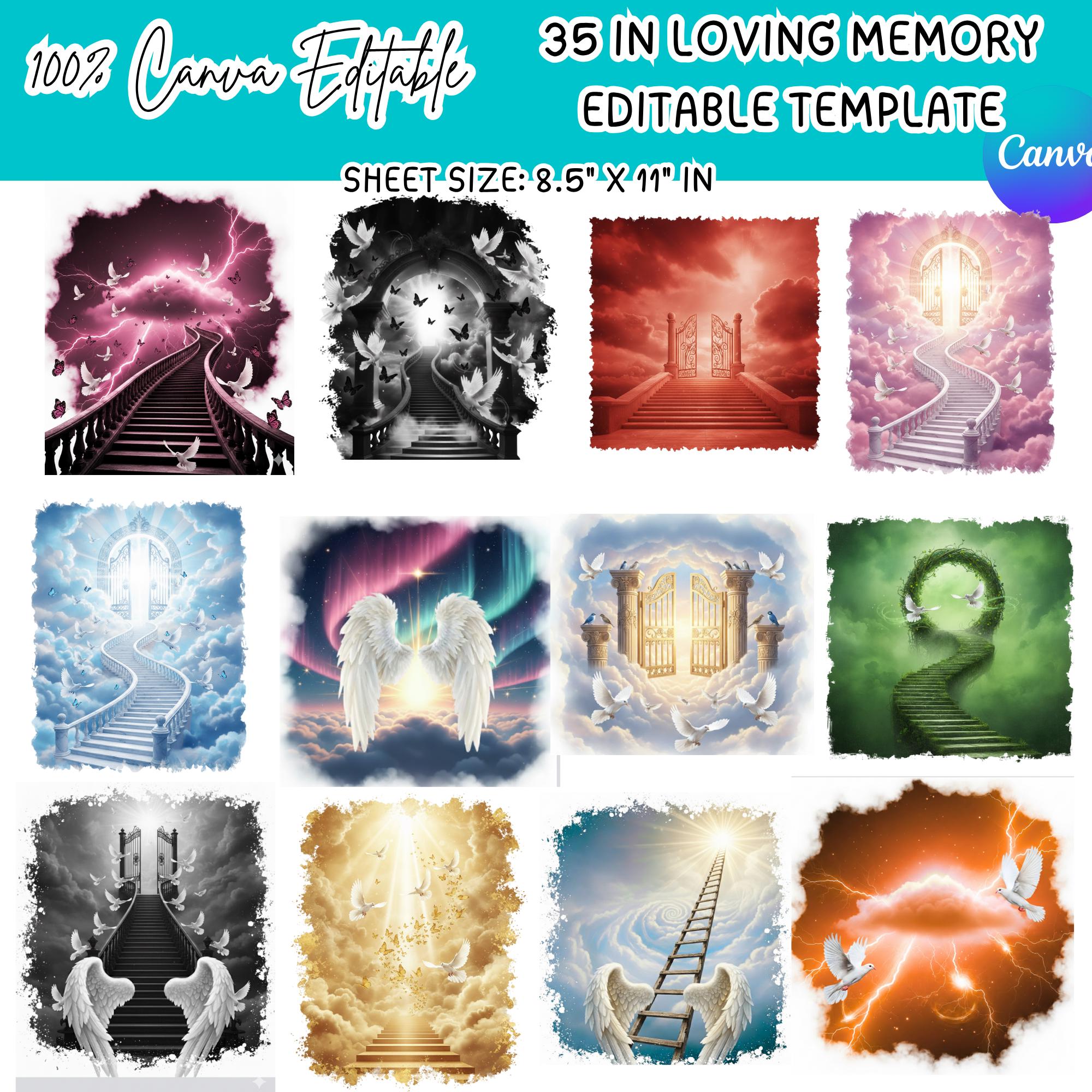 In Loving Memory Shirt Design Template 35 Canva Editable Templates ...