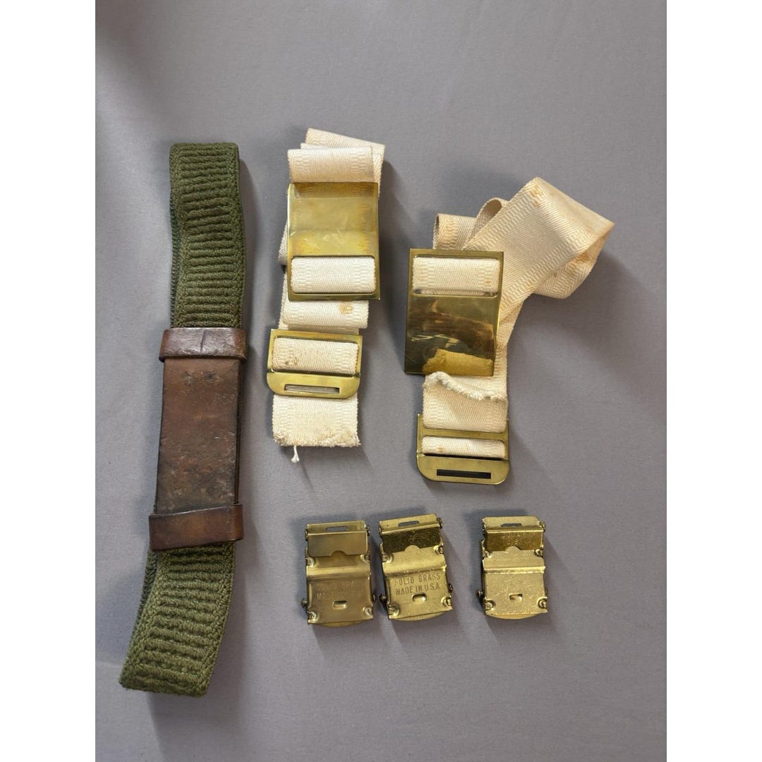 Vintage US Military Brass Belt Buckles, USA Made, Lot of 6 - Etsy