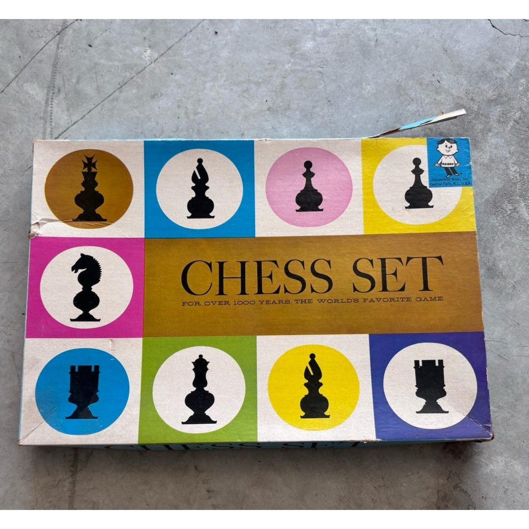 Vintage 1967 Hasbro Chess Set Complete (previously Hassenfeld) - Etsy ...