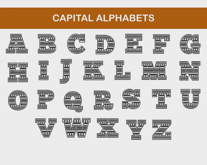 Mandala Alphabet SVG, Mandala Letters SVG Cut Files for Cameo & Cricut ...