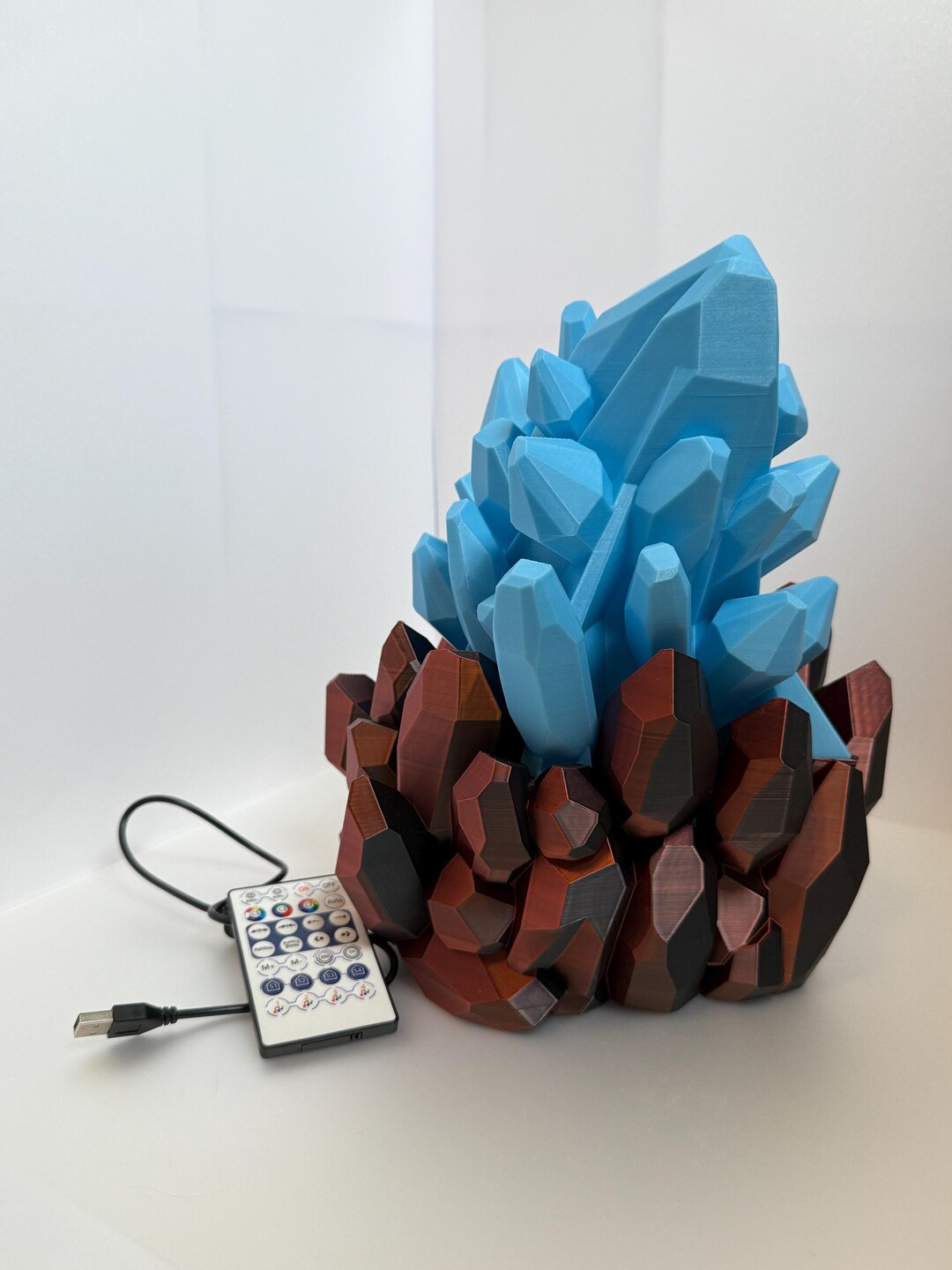 Desktop RGB Crystal Lamp - Etsy