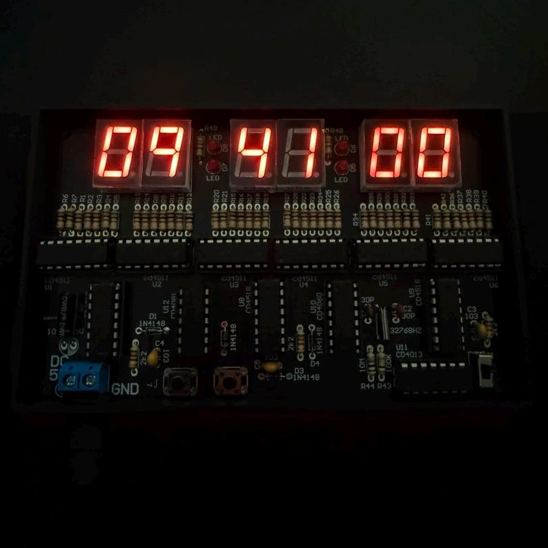 TNT Desk Digital Clock - Etsy