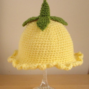 Crochet Pattern for Flower Fairy Primrose Hat Now in 5 Sizes - Baby to ...