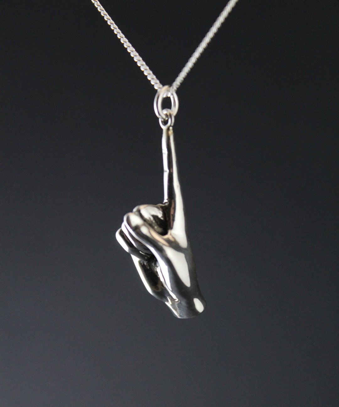 Number One, Best Friend Gift, Index Finger Necklace, Winners Gift, Best ...